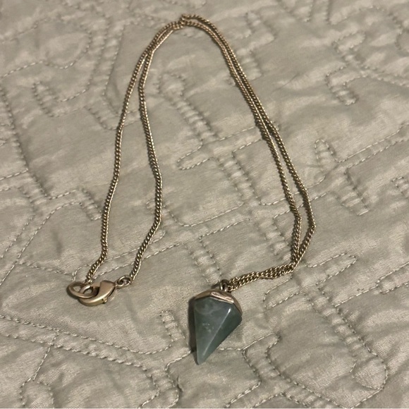 EARTHBOUND | Jewelry | Green Crystal Charm Necklace | Poshmark